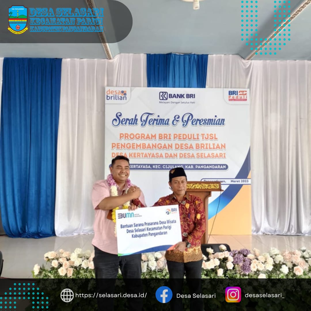 Program BRI Peduli TJSL Pengembangan Desa BRILIAN Serahkan Bantuan Sarana Parasarana Desa Wisata ...